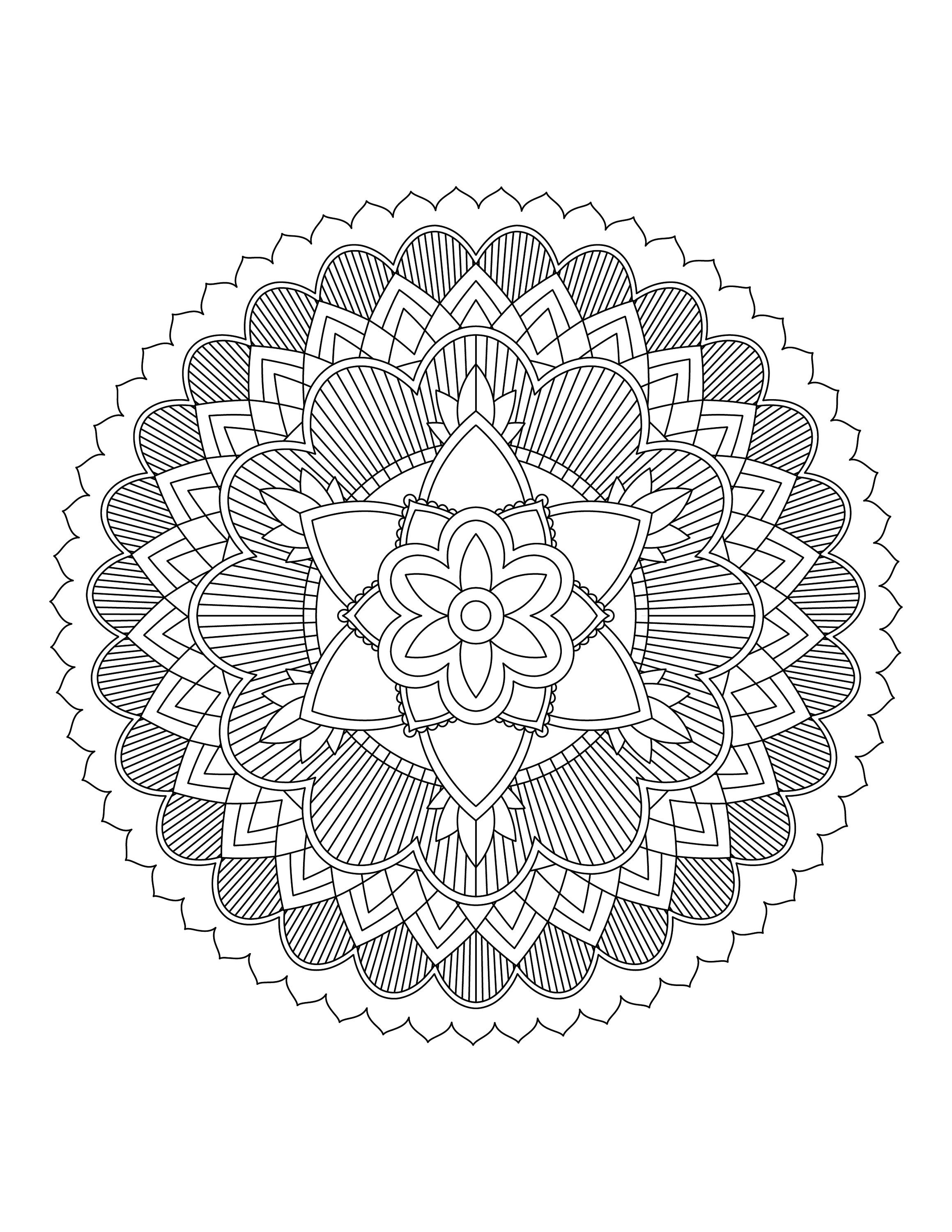 Five PDF Downloadable and Printable Mandalas for Downpload, Print and ...