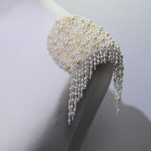 Beaded Embroidery Epaulettes, Wedding Dress Straps, Bridal Straps ...