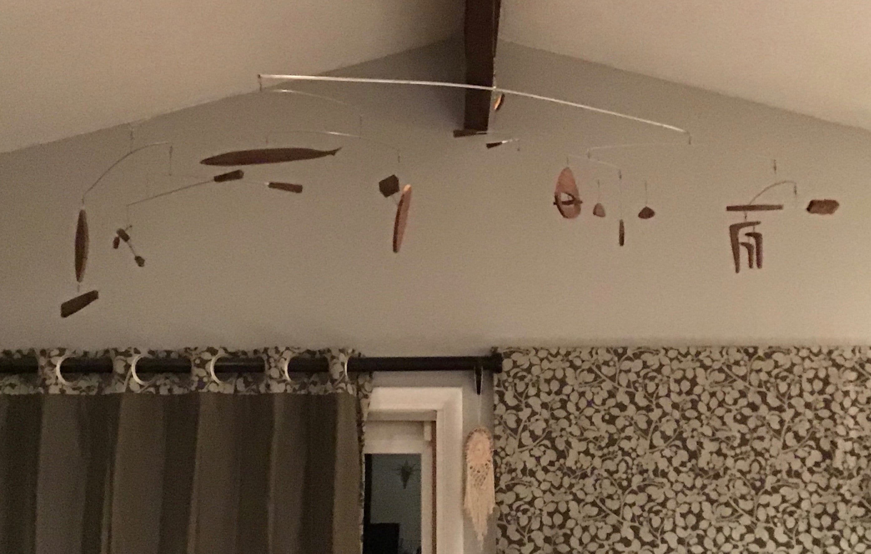 One of a Kind!! Artistic Mobiles Hand Made From Black Walnut ...