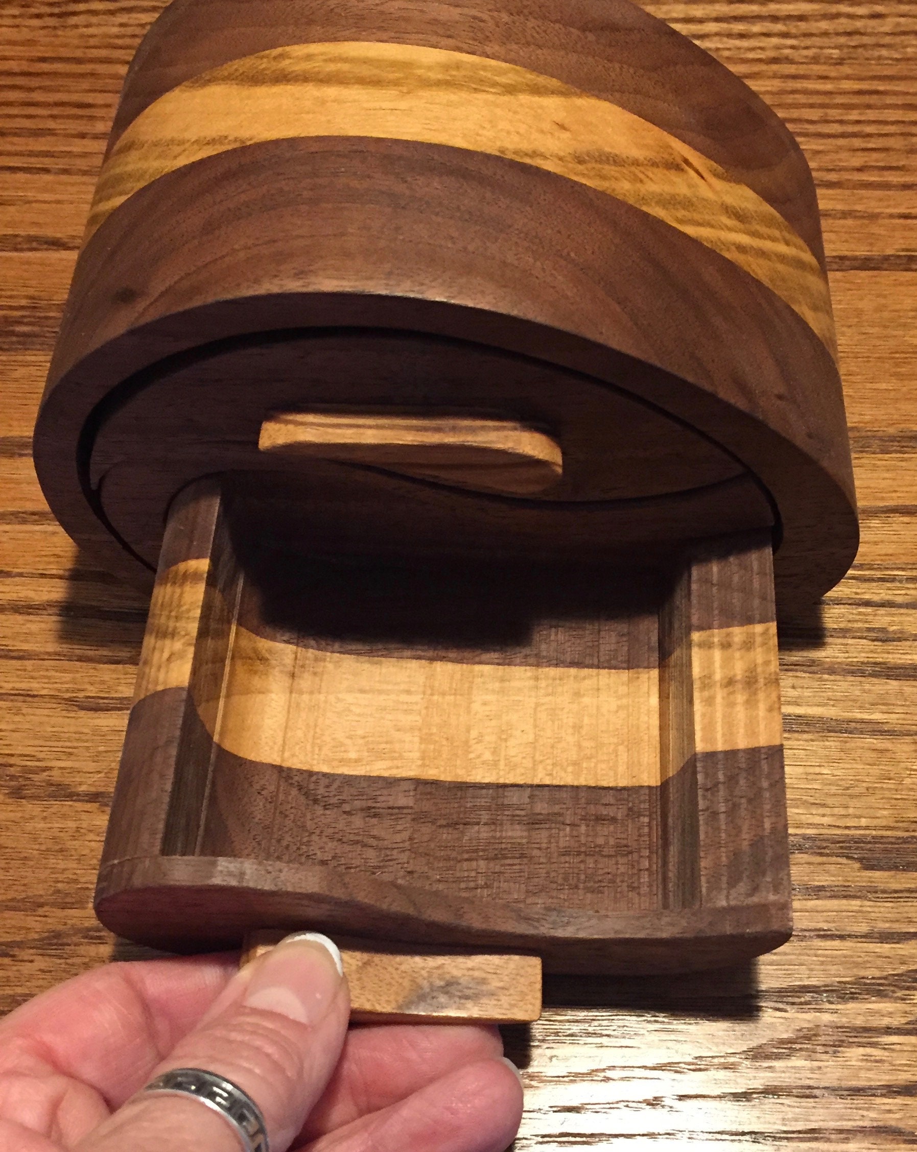 Egg Shaped Wooden Box - Etsy