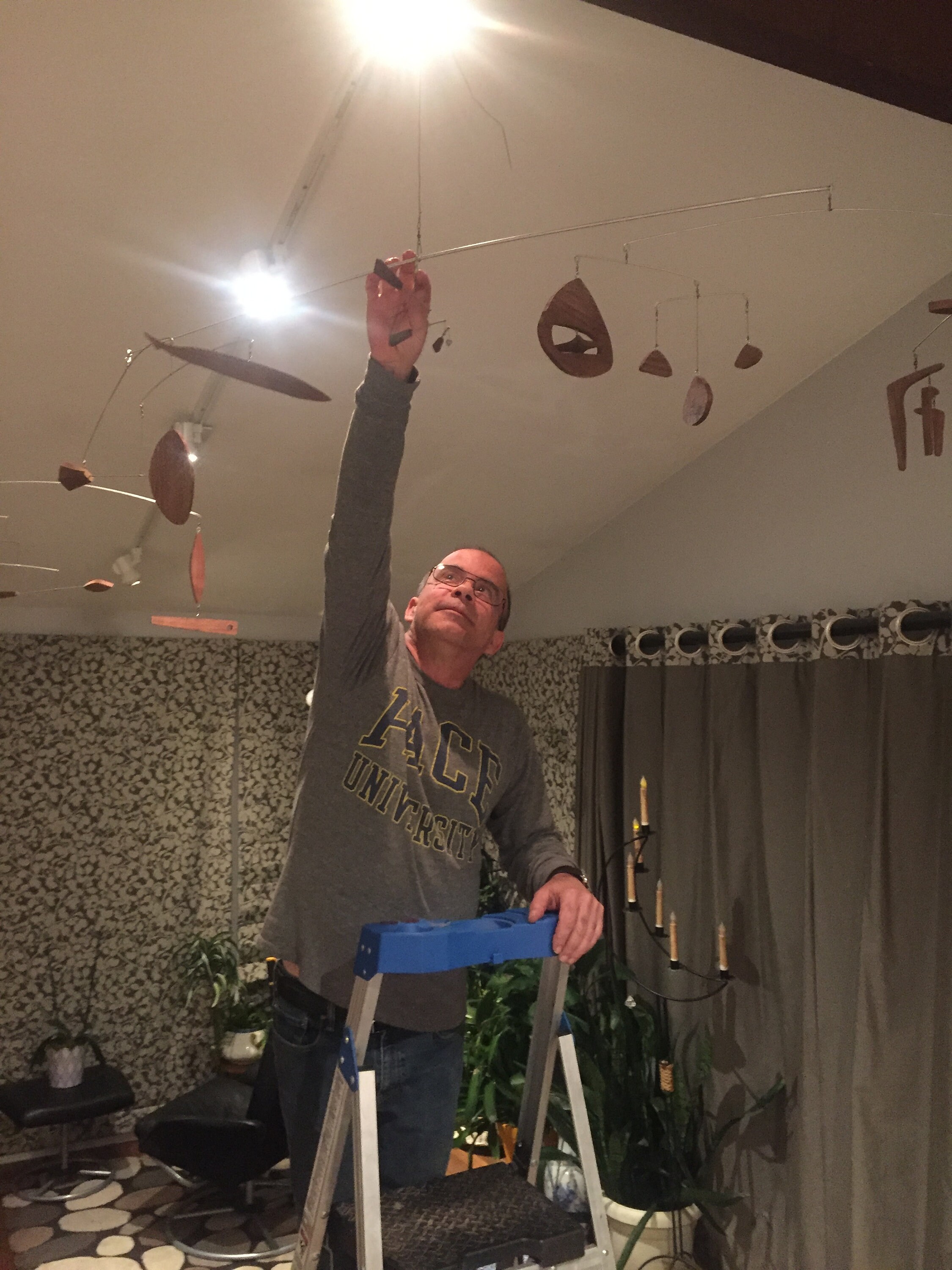 One of a Kind!! Artistic Mobiles Hand Made From Black Walnut ...