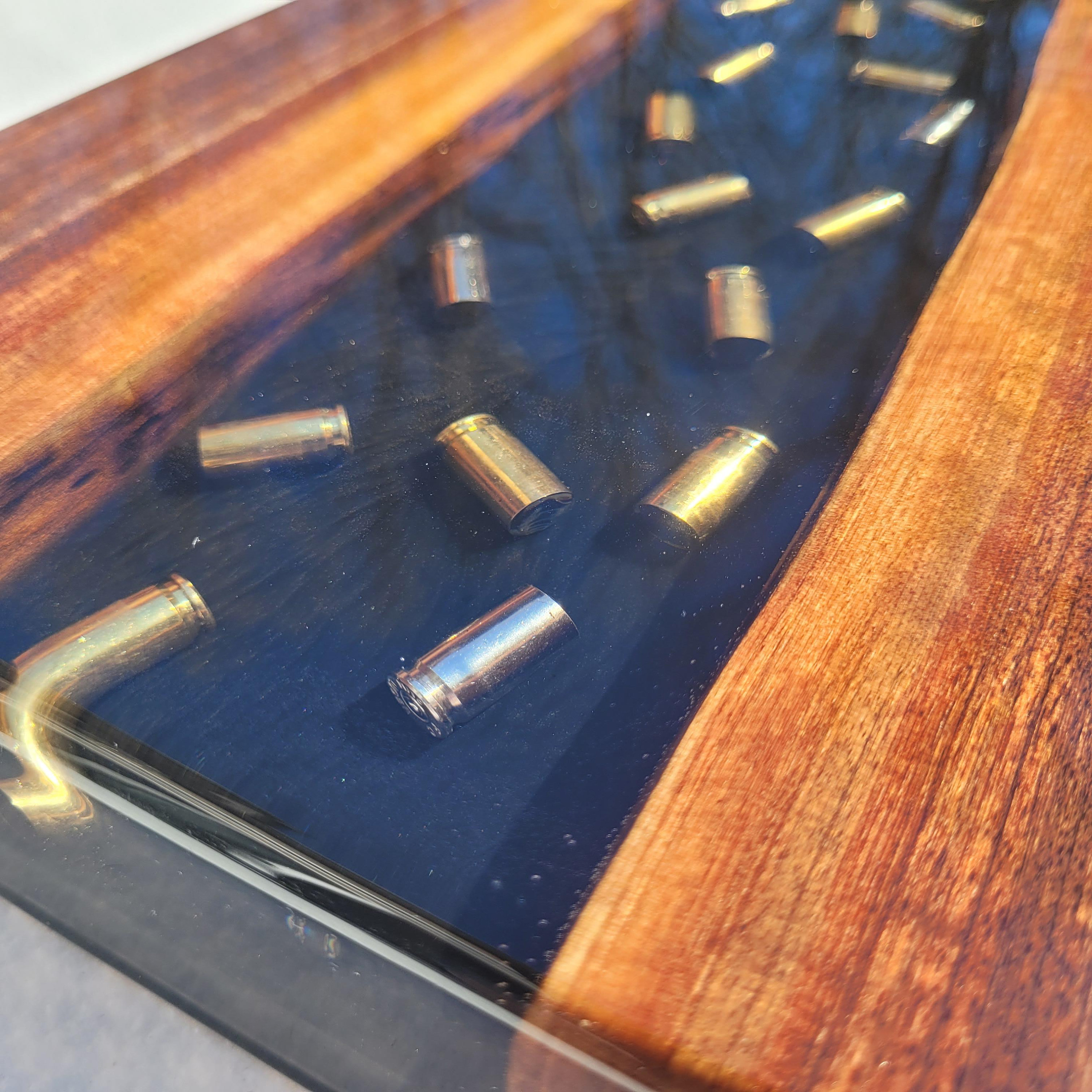 Bullet Casings Epoxy Walnut Board - Etsy