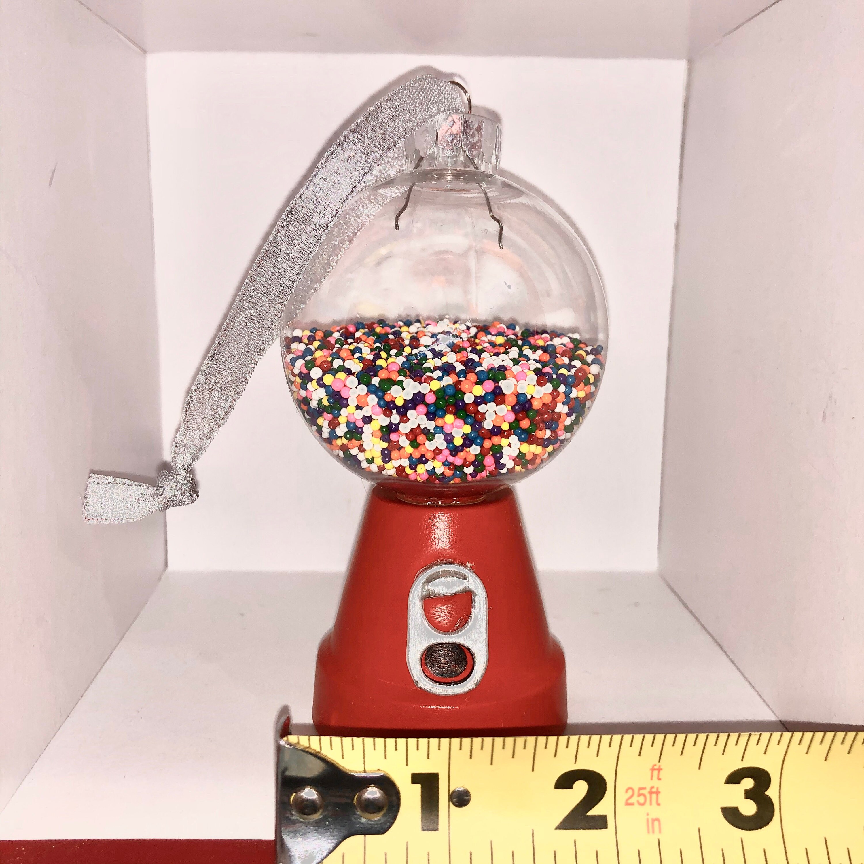Set of 5 Gumball Machine Ornaments, Christmas Tree Ornaments, Christmas ...