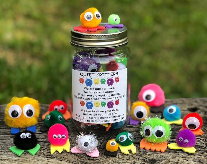 Quiet Critters Jar, Behavior Classroom Management Tool, Homeschooling ...