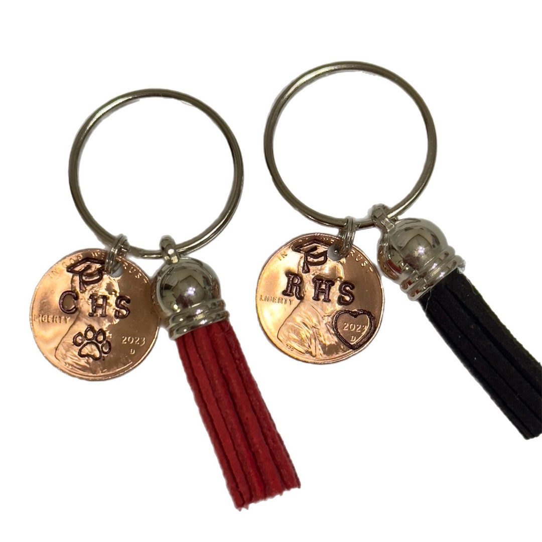 Class of 2024 Graduation Penny, School’s Initials Penny Keychain - Etsy