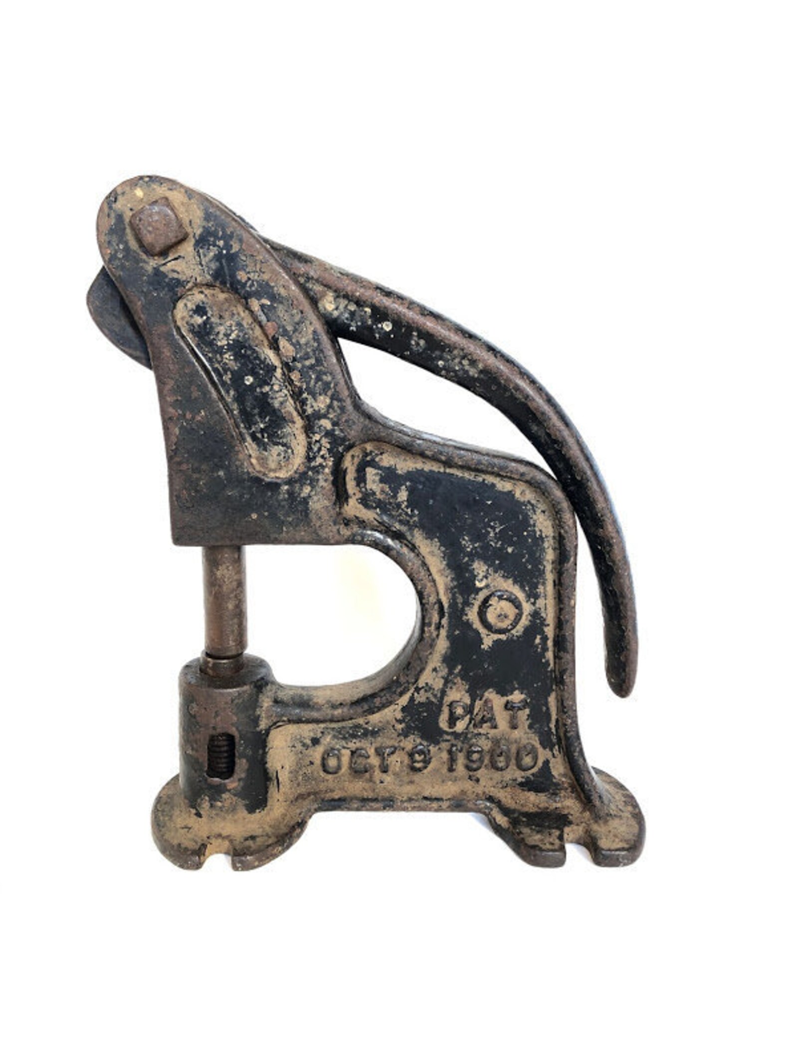 Antique HOLE PUNCH, Industrial Metal Hand-punch, Leather Hole Punch ...