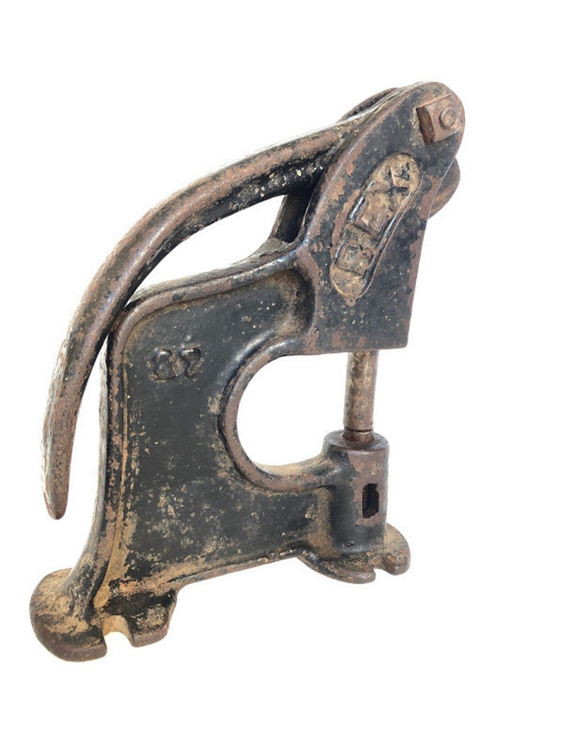 Antique HOLE PUNCH, Industrial Metal Hand-punch, Leather Hole Punch ...