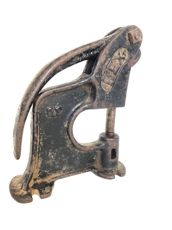 Antique HOLE PUNCH, Industrial Metal Hand-punch, Leather Hole Punch ...