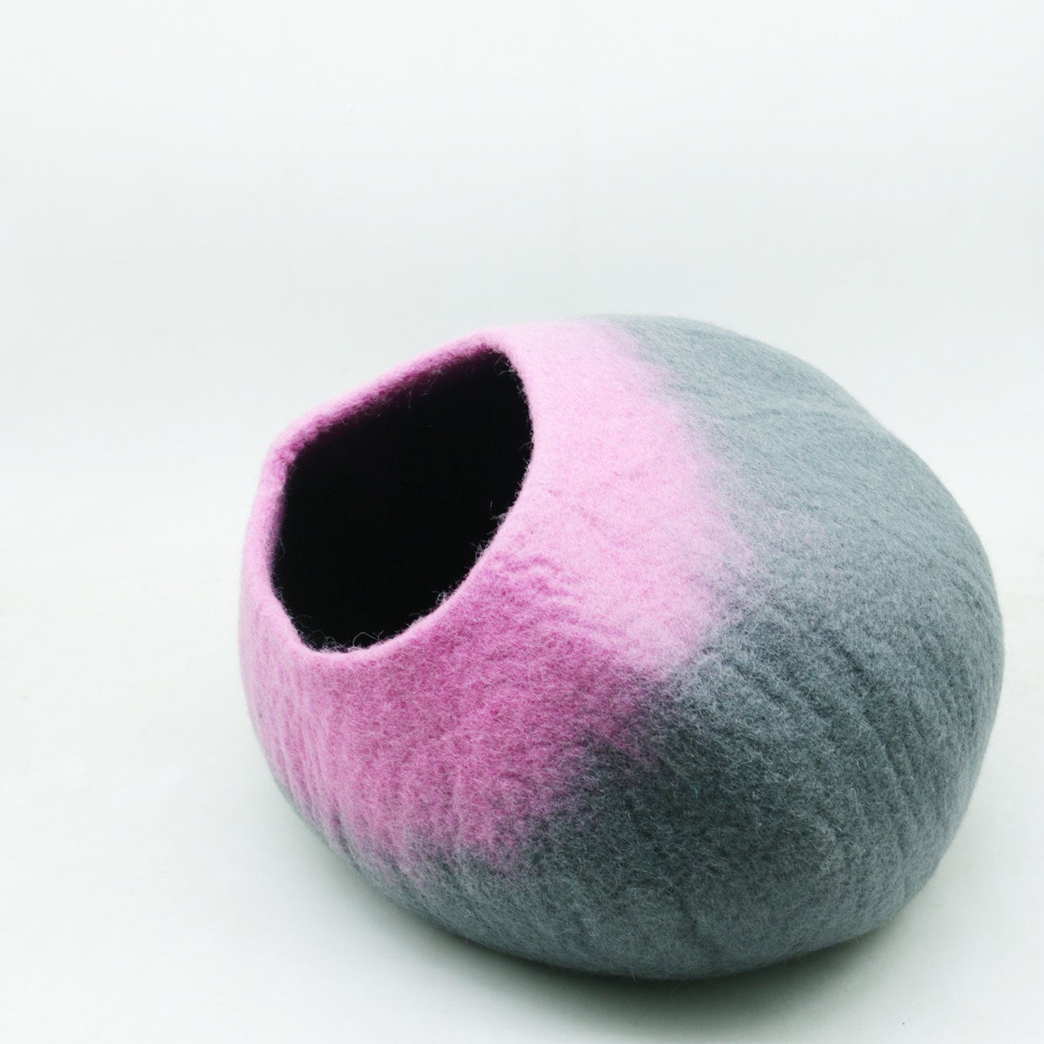 Premium Pink & Grey Cat Cave Hand Made Cat Bed - Etsy