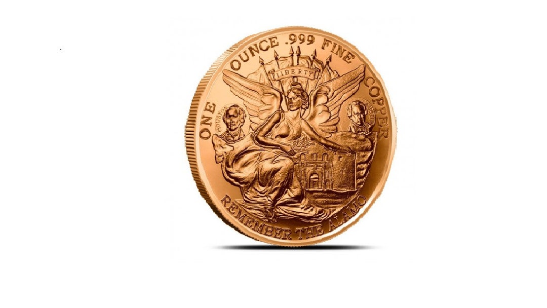 Remember the Alamo 1 Oz. .999 Pure Copper Bullion - Etsy