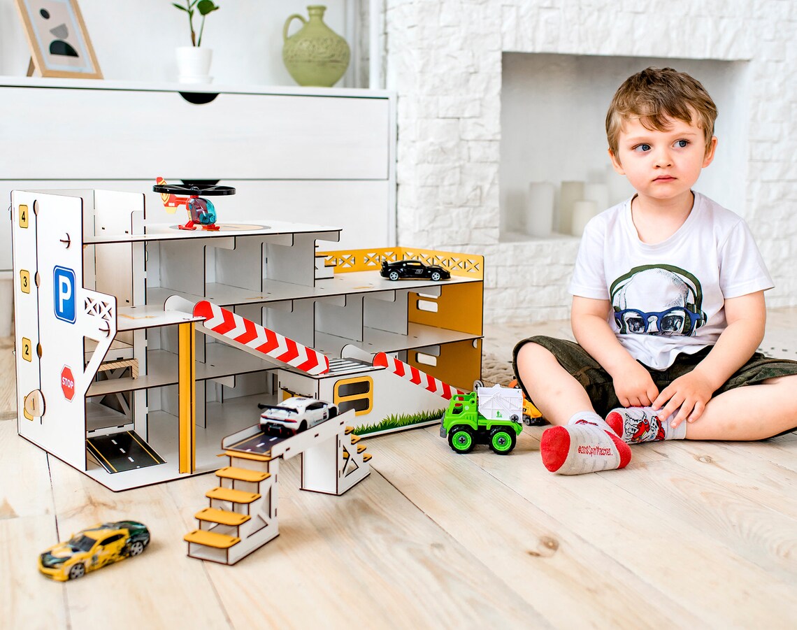 Car Parking for Boys Car Toy Garage With Lift Miniature | Etsy