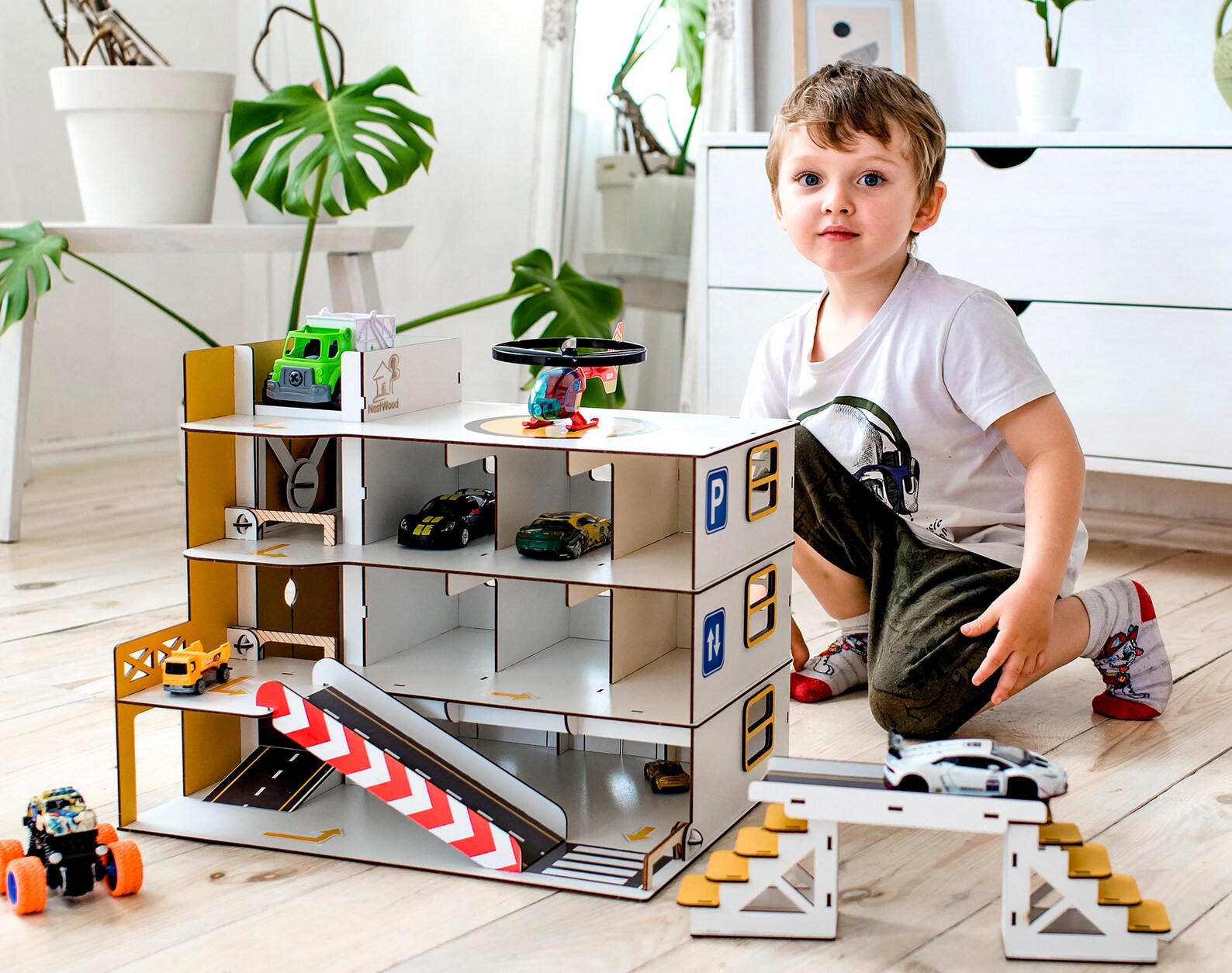 Wooden Car Shelf Toy Car Storage Toy Garage Toy Shelves - Etsy