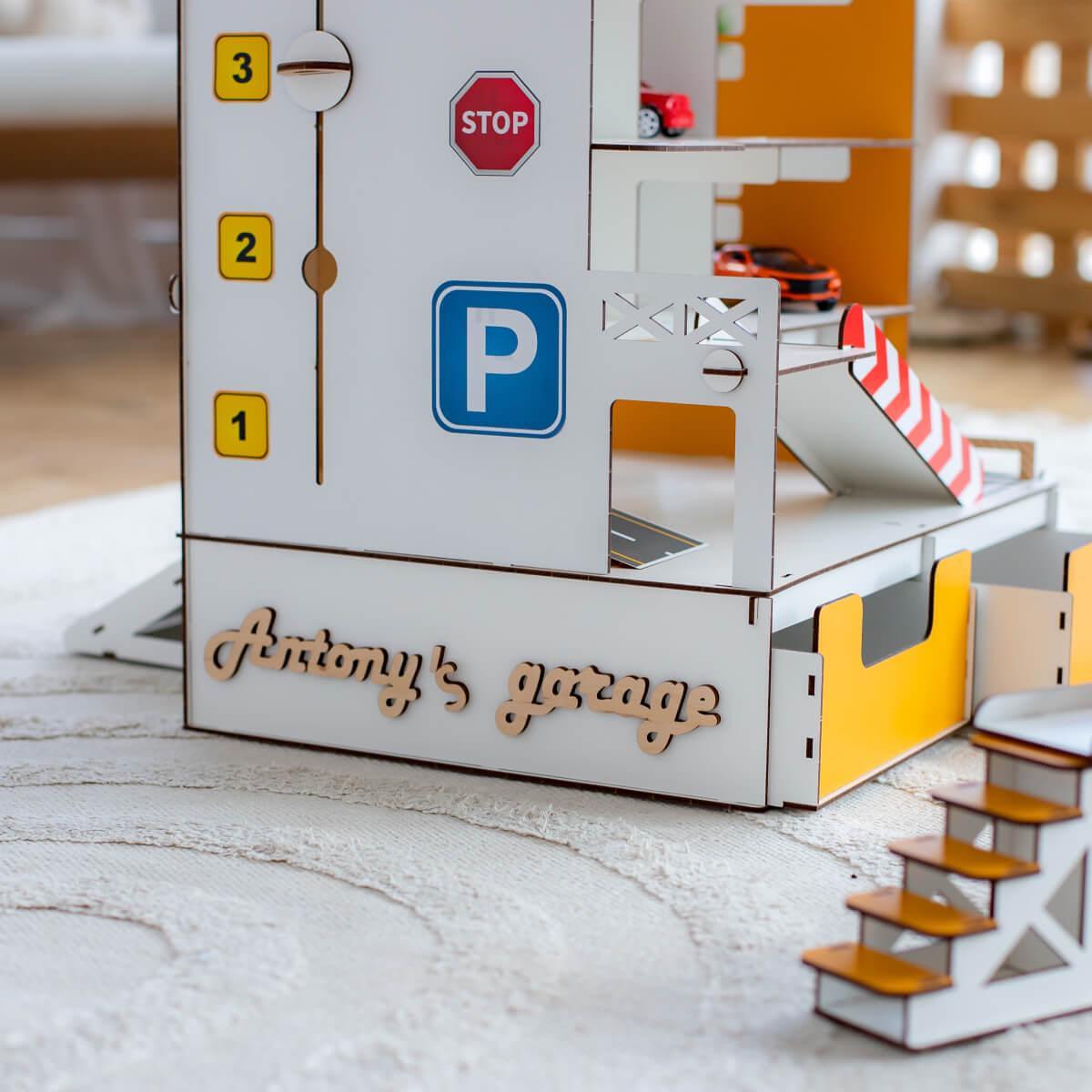 Toy Car Garage Playset: Four Levels, Interactive Lift - Includes ...