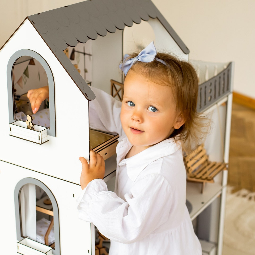 Unique Large Dollhouse With Ladder, Swing, and Personalization the ...