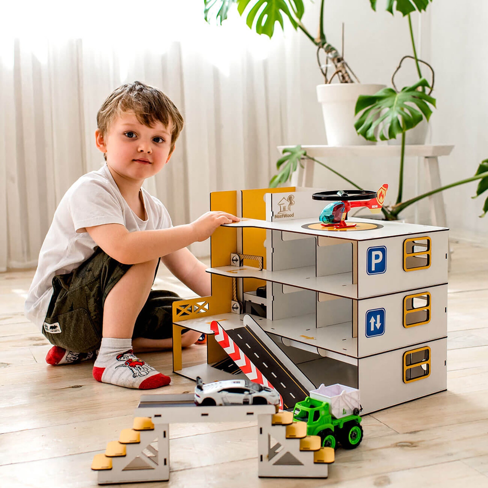 Wooden Car Shelf Toy Car Storage Toy Garage Toy Shelves - Etsy