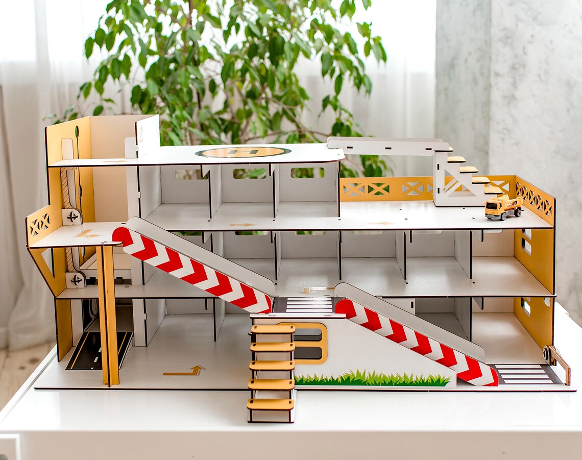 Car Parking for Boys Car Toy Garage With Lift Miniature | Etsy