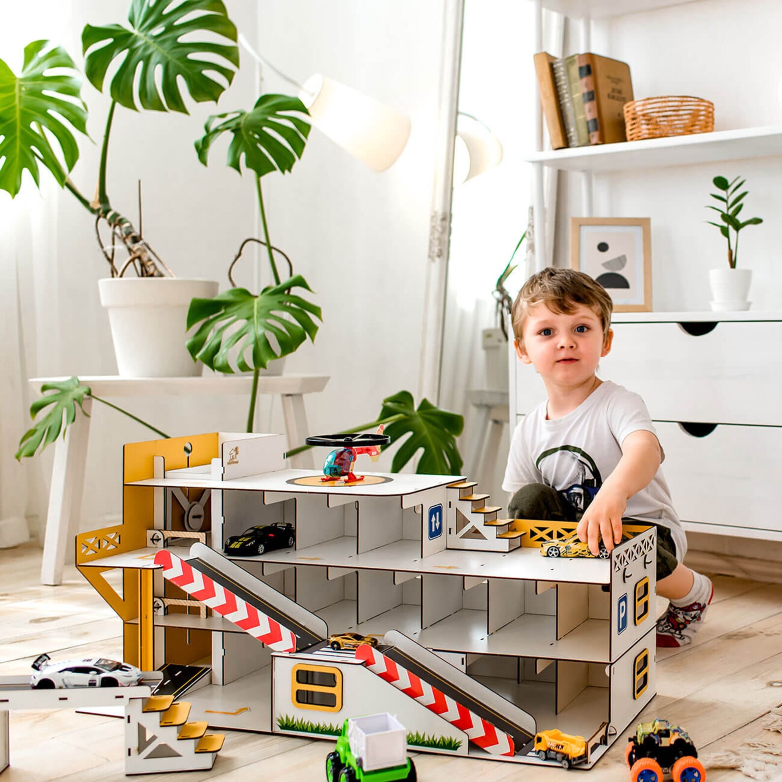 Car Parking for Boys Car Toy Garage With Lift Miniature | Etsy