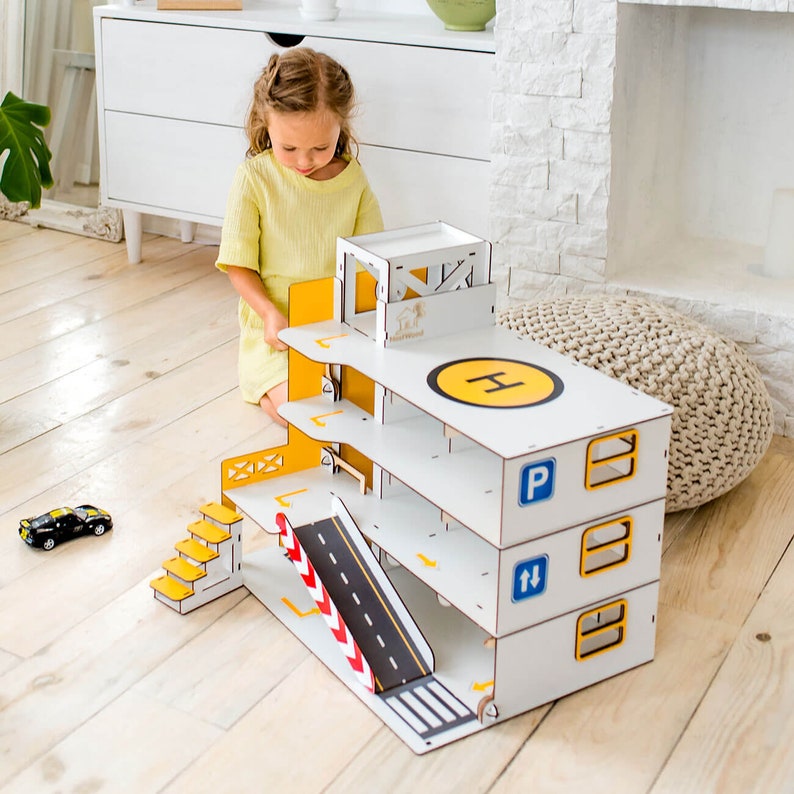 Wooden Car Shelf Toy Car Storage Toy Garage Toy Shelves - Etsy