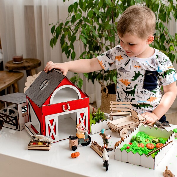 Wooden Farm Toys - Etsy