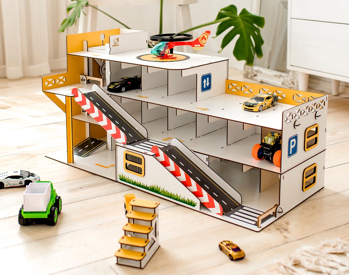 Car Parking for Boys Car Toy Garage With Lift Miniature | Etsy