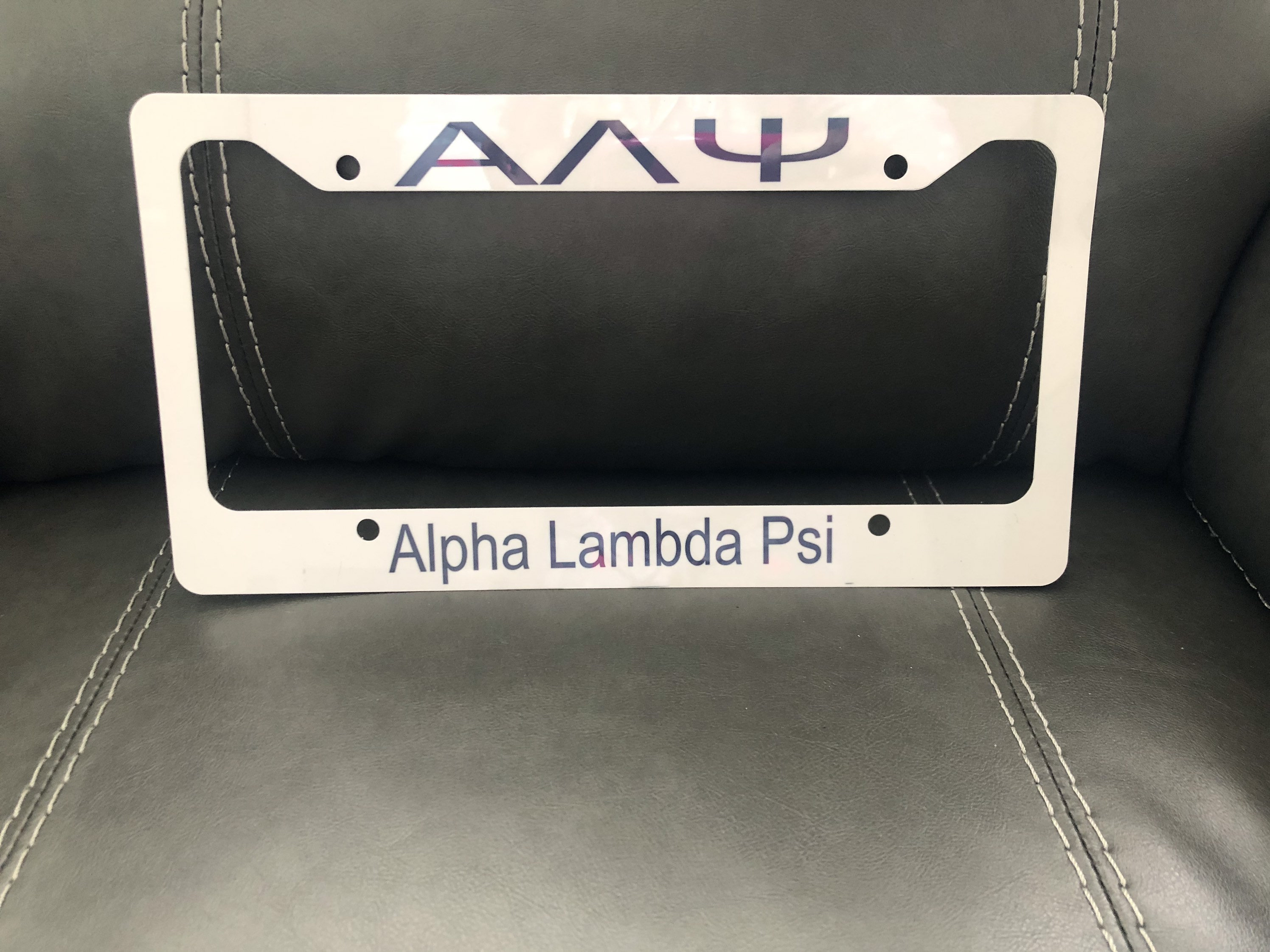 Alpha Lambda Psi License Plate Frame - Etsy
