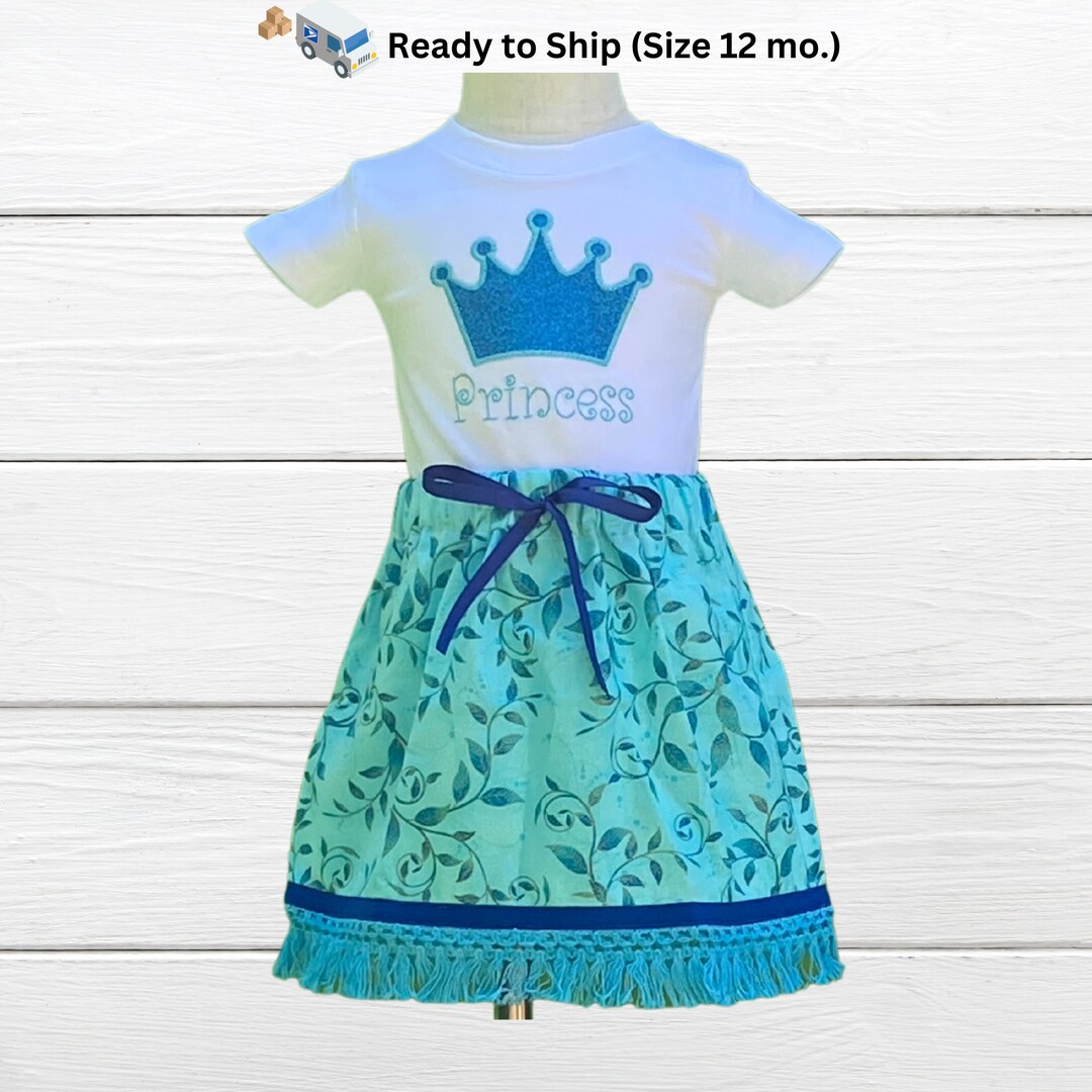 Israelite Princess Skirt and Embroidered Matching Shirt, Skirt With ...