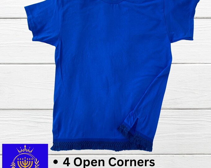 Men's Israelite T-shirts With MATCHING Fringes, Hebrew Shirt With ...