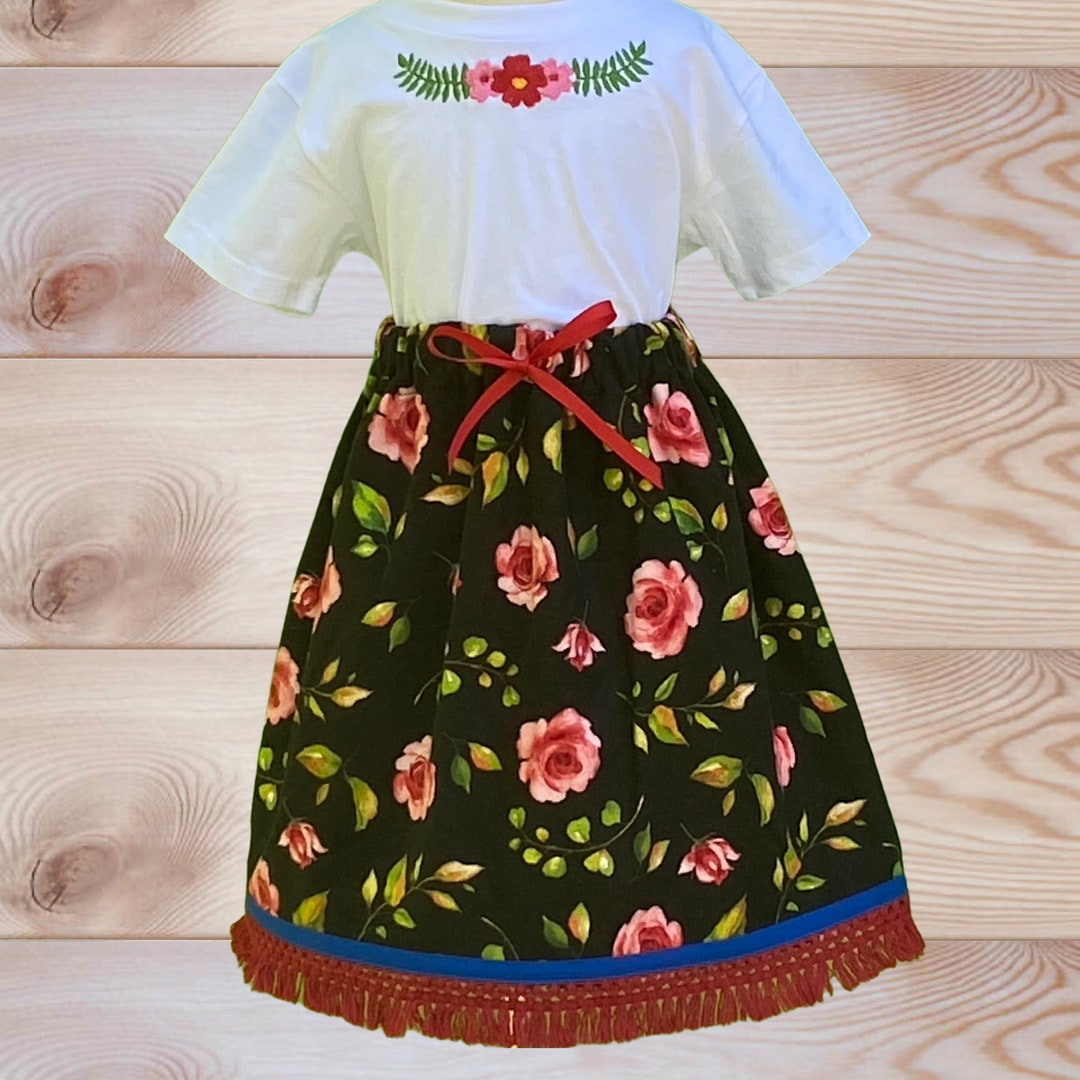 Israelite Princess Skirt and Embroidered Matching Shirt Option, Skirt ...