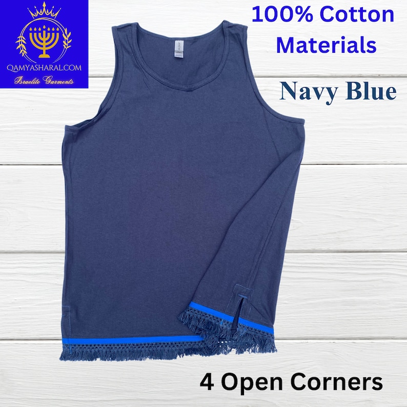 Men's Israelite Tanks With MATCHING Fringes, Hebrew Garments, Fringes ...
