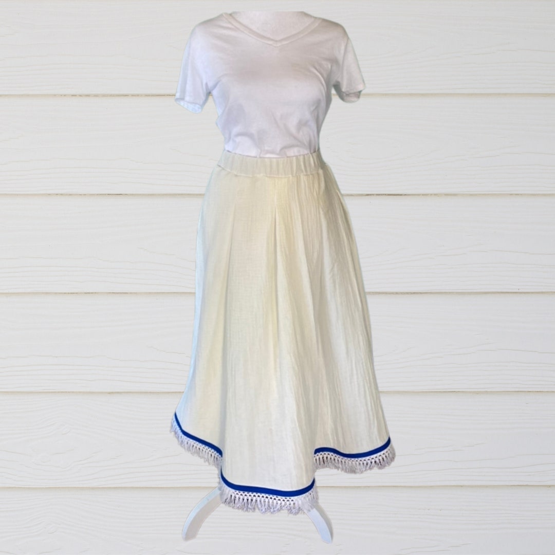 Israelite Skirt, Hebrew Skirt, Skirt With Fringes, Fringes, Fringed ...