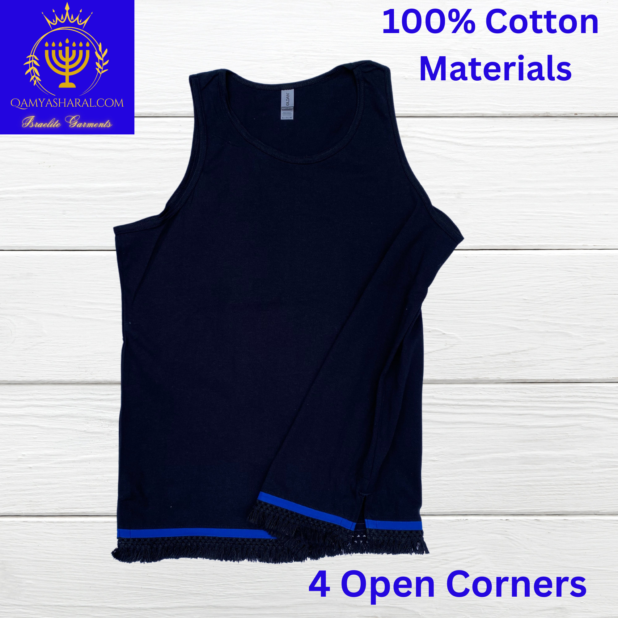 Men's Israelite Tanks With MATCHING Fringes, Hebrew Garments, Fringes ...
