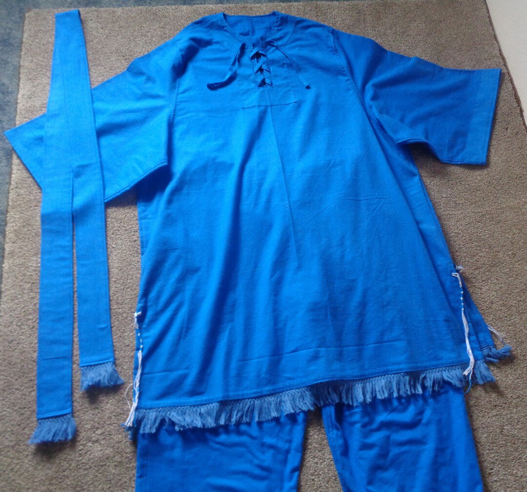 Israelite Men's Tunic With Fringes, Tunic Set is an Option, Fringed ...