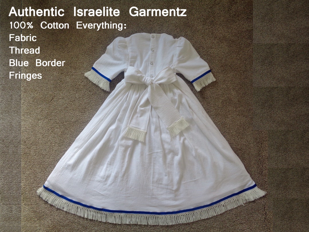 Israelite Princess Dress With Fringes- Torah Compliant - Etsy