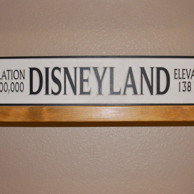 Disneyland Street Sign - Etsy