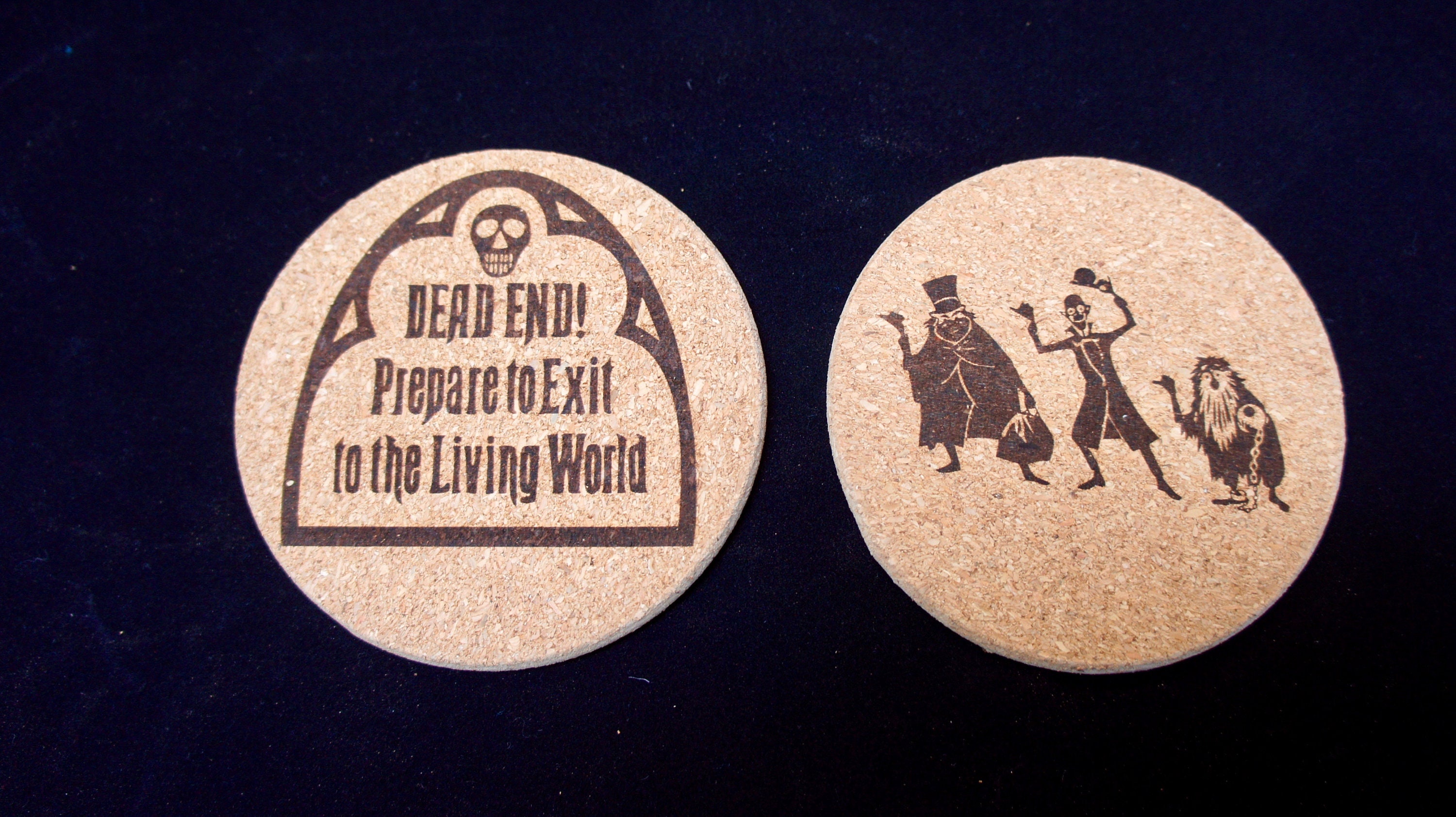 Haunted Mansion Inspired Cork Coasters-set of 4 - Etsy