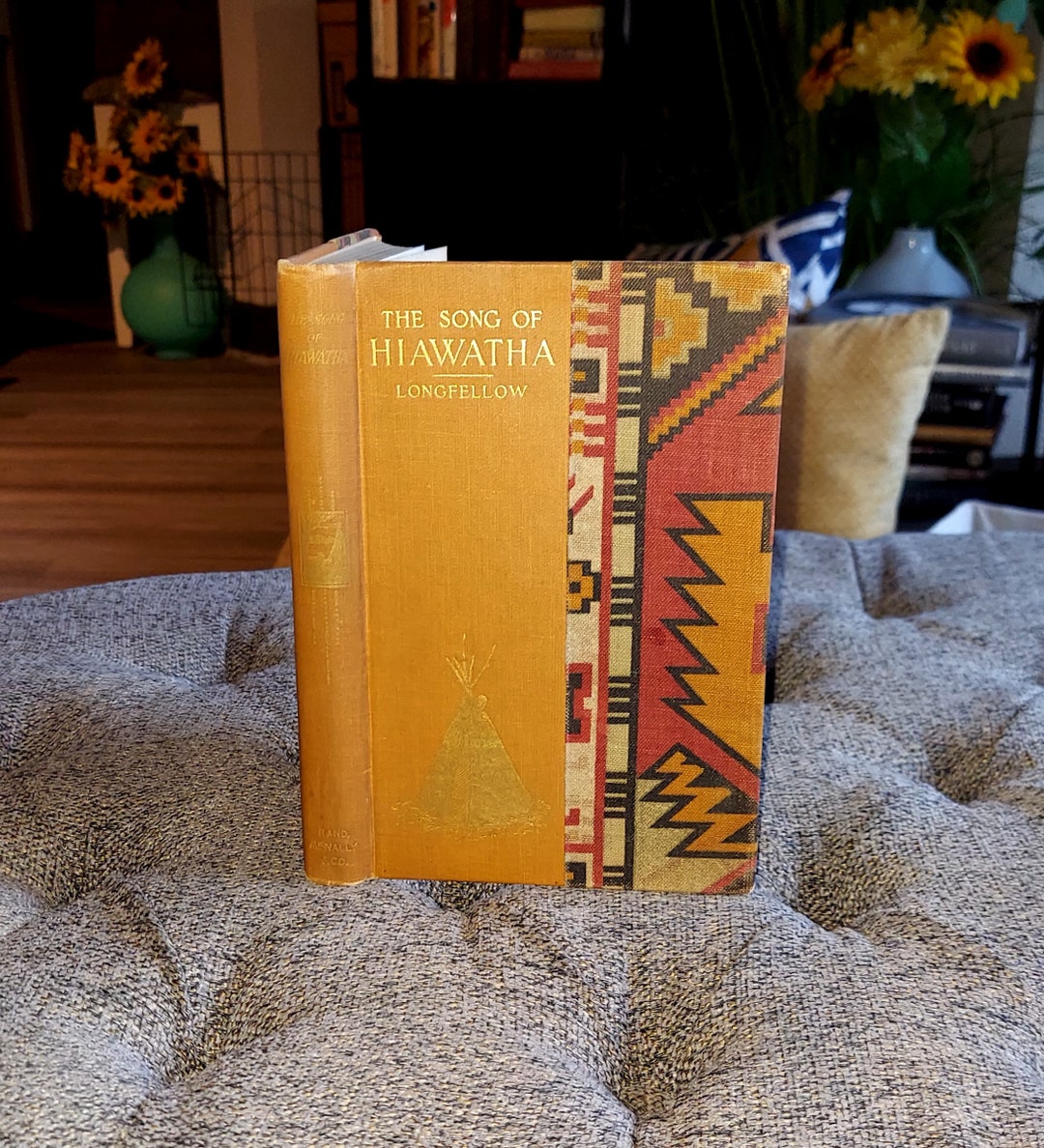1907 Antique Books RARE, the Song of Hiawatha by Henry Wadsworth ...