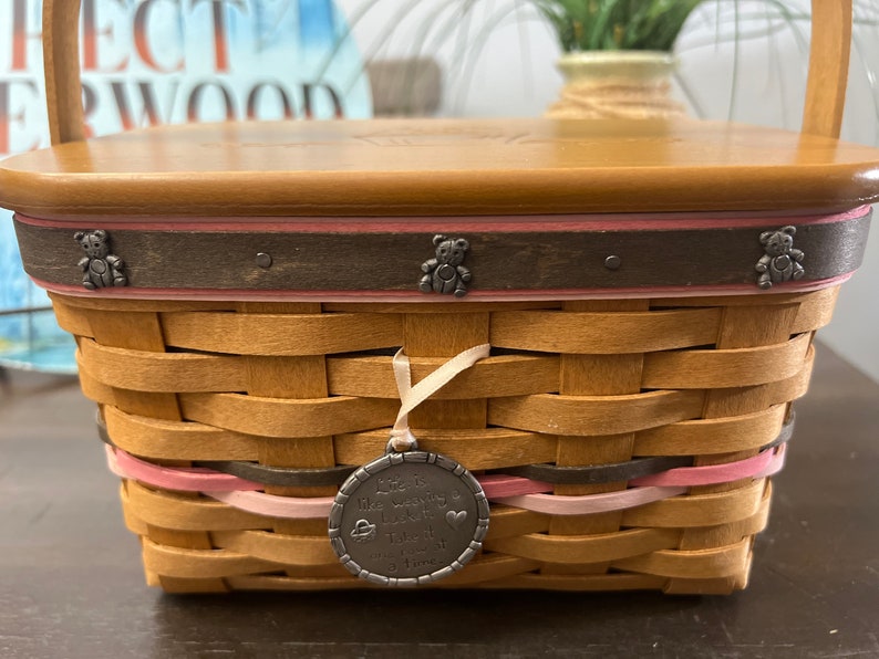 Longaberger Boyd Bear Basket Combo. Plastic Insert Engraved - Etsy