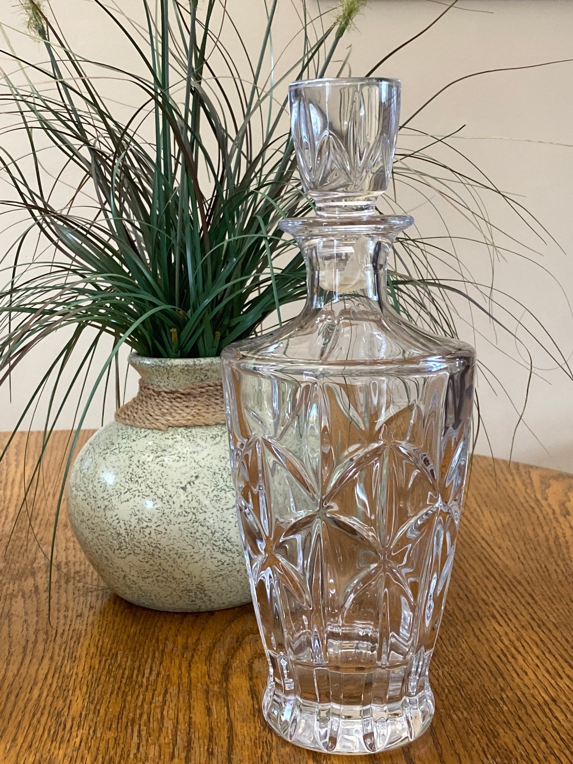 Lenox Crystal Decanter Set With Stopper & 4 Lenox Double Old - Etsy