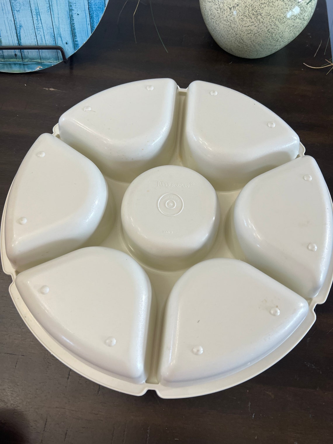 Vintage Tupperware Almond Vegetable Dip / Snack Tray With Lid. - Etsy