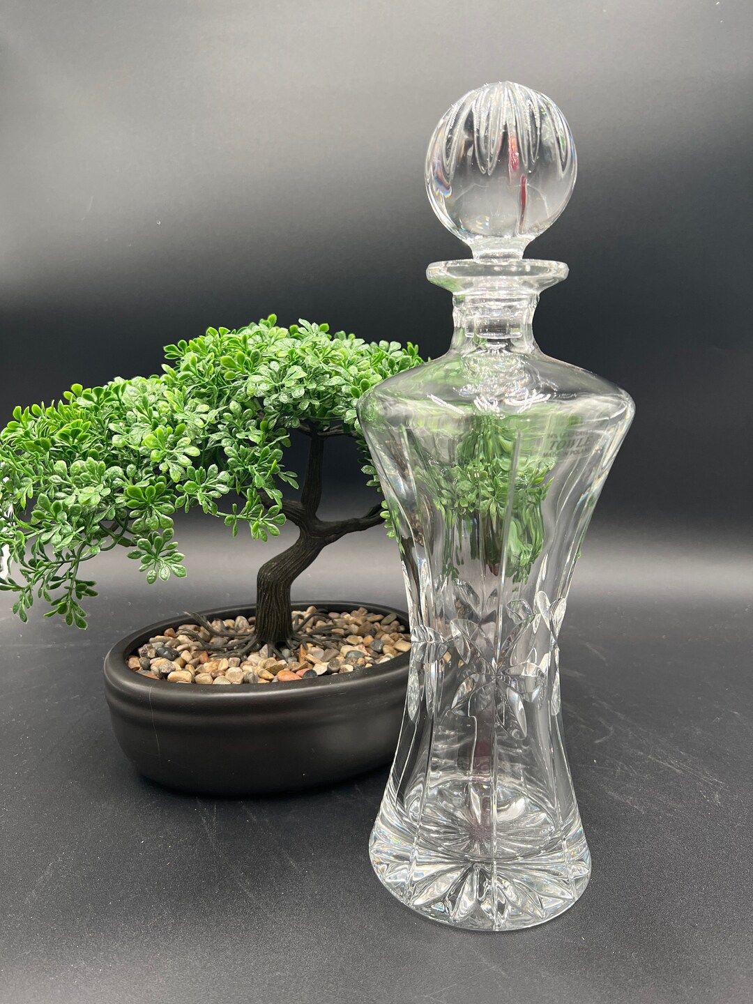 Vintage Towle TOC50 24% Lead Crystal Decanter With Stopper. Made in Poland. - Etsy
