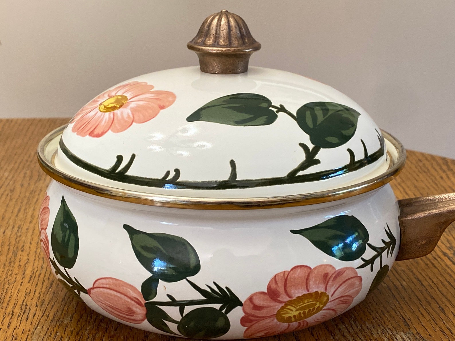 Vintage Asta Porcelain Enamelware By Fissler. 2 Quart Pot | Etsy