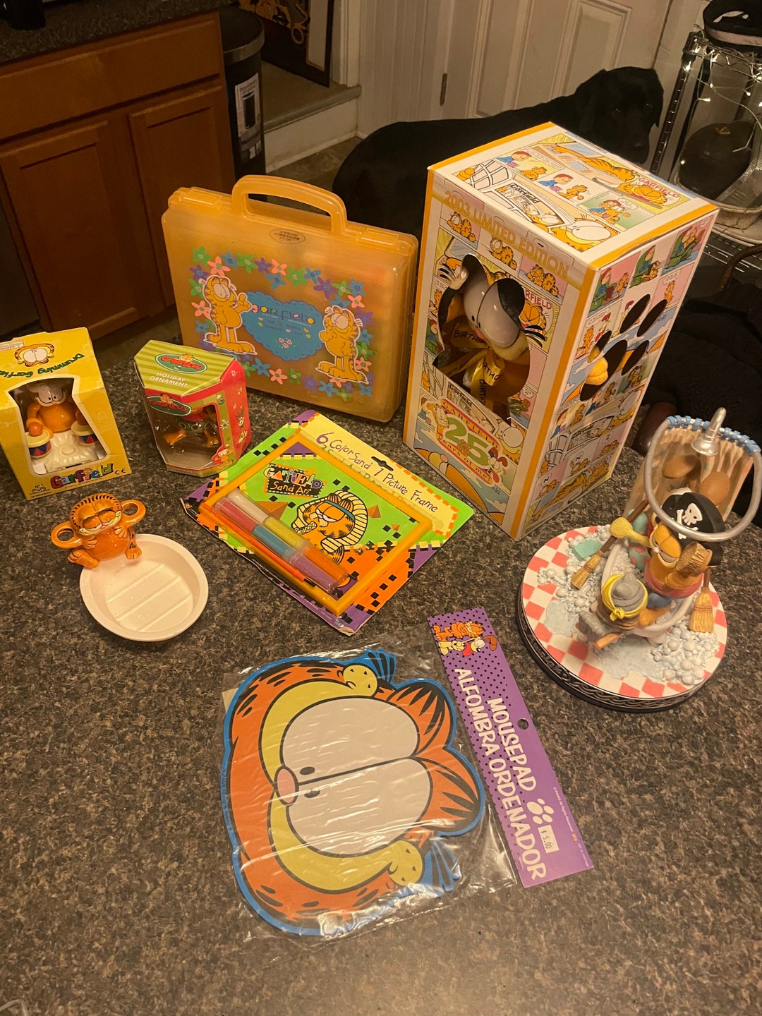 Rare GARFIELD Lot 11 Music Box Rare Import Coloring Set COMPLETE With ...