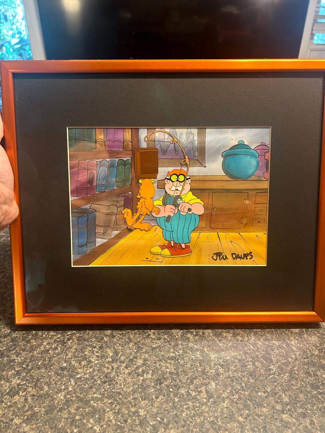Extremely Rare Original GARFIELD Cartoon Cell Signed by Jim Davis ...