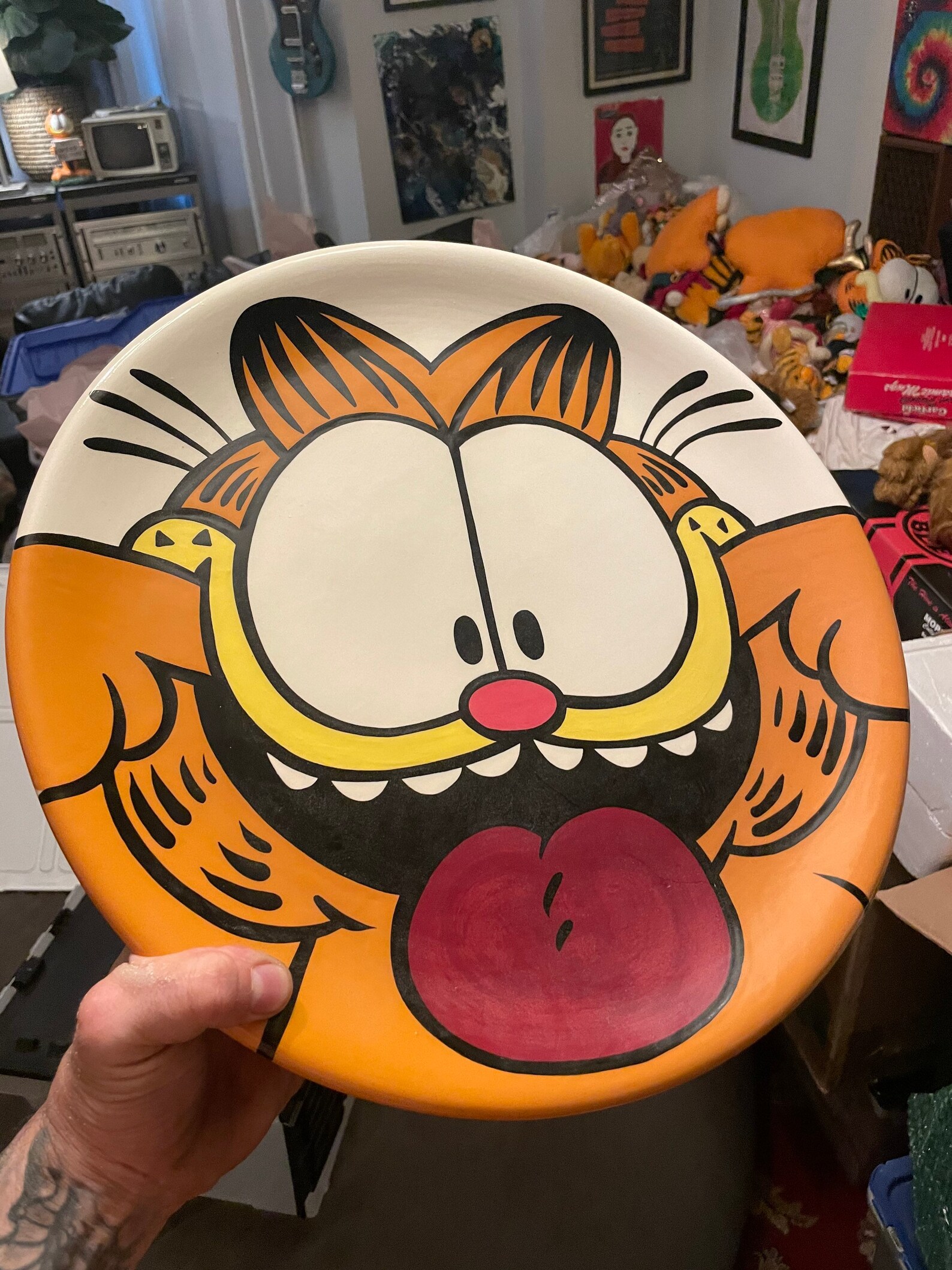 Rare Garfield Numbered and Signed Hand Painted Plate by Jim Davis - Etsy