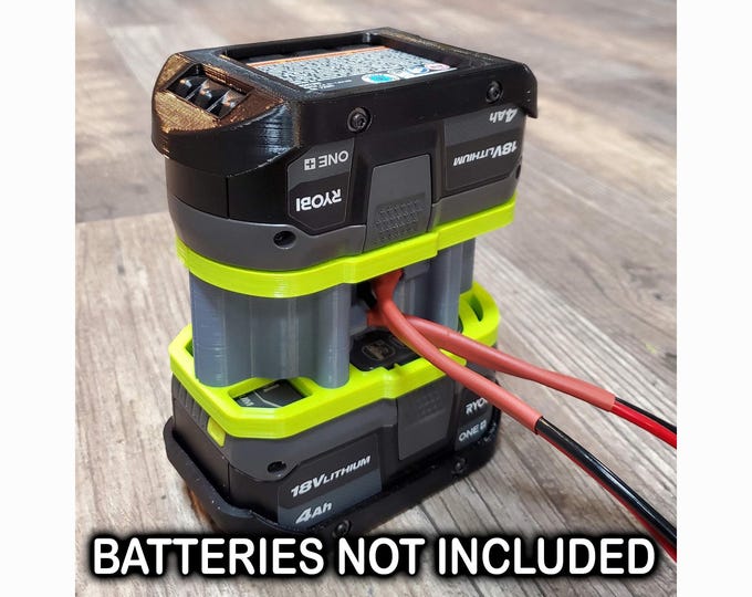 18v Dual Battery Adapter Insert Into 18v Tools, Compatible With Ryobi ...