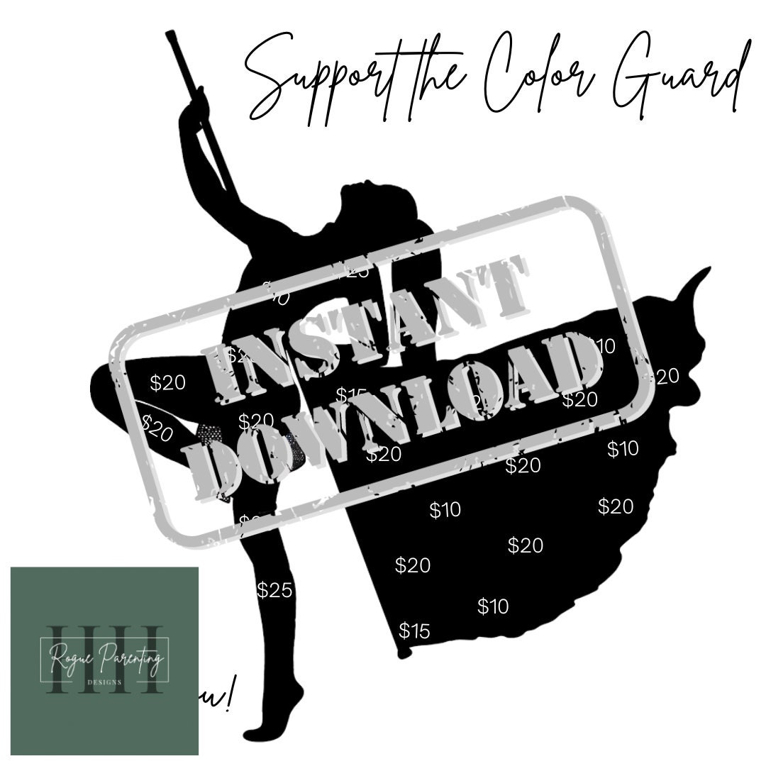 Color Guard Fundraiser, Support the Color Guard, INSTANT DOWNLOAD ...