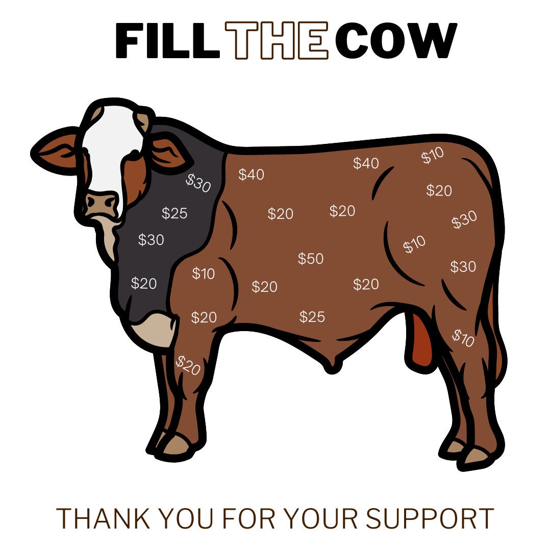 FFA Fundraiser, Fill My Cow, 4H Fundraiser, Instant Download ...