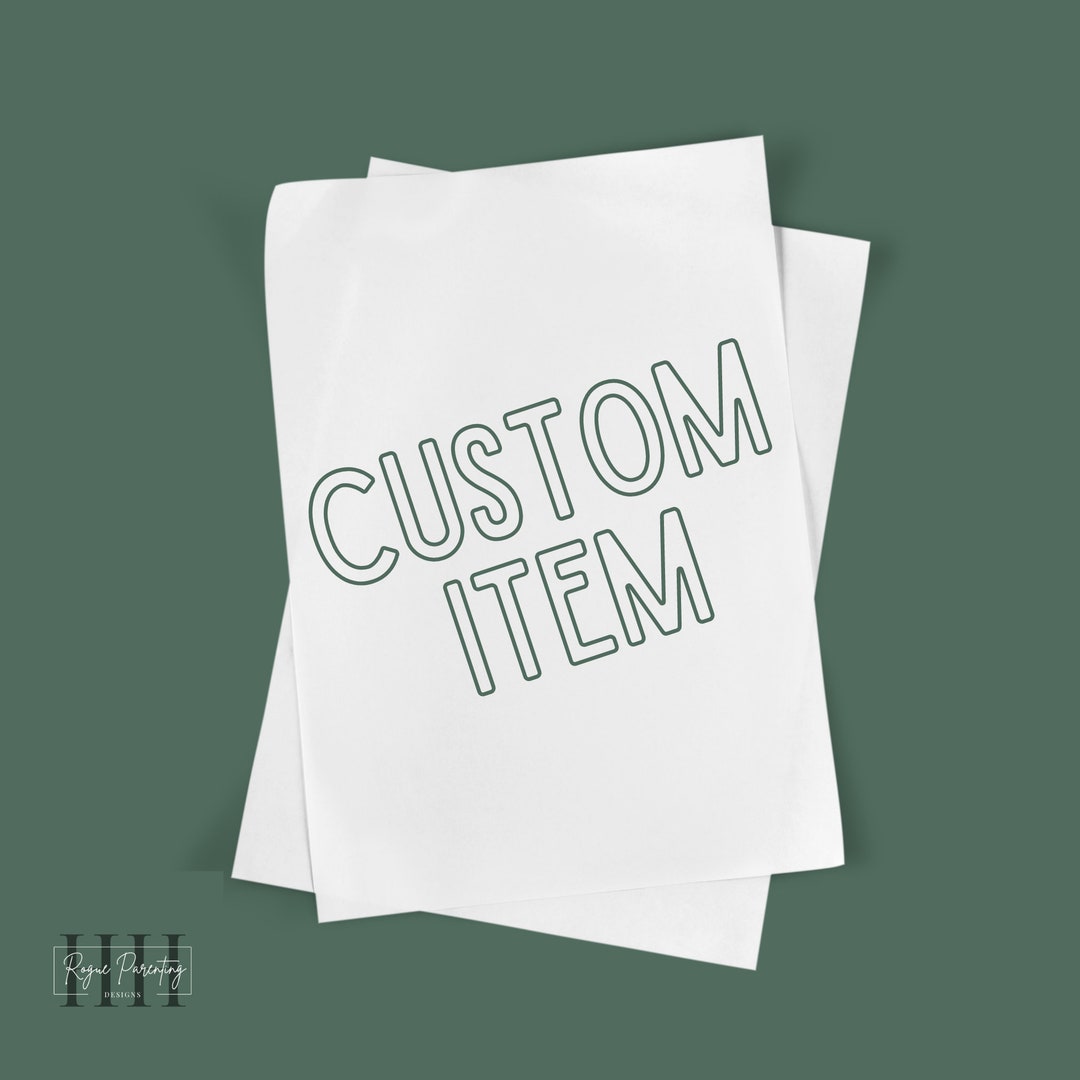 CUSTOM Item Request, Quick DOWNLOAD, Custom, Design, Content - Etsy