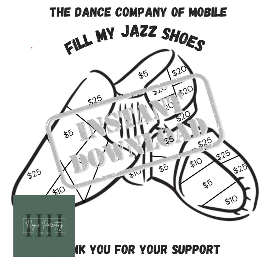 Custom Dance Fundraiser: Fill My Jazz Shoes, Cheer Team (digital ...