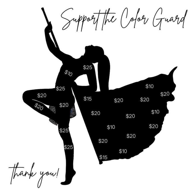 Color Guard Fundraiser: Support the Team (instant Download) - Etsy
